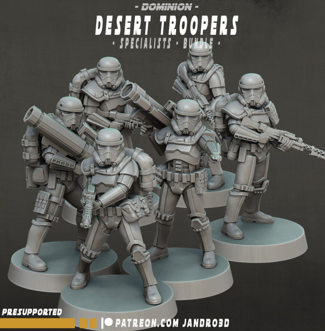 Desert Troopers - Specialist - Bundle 1 - Set of 6 - Etsy