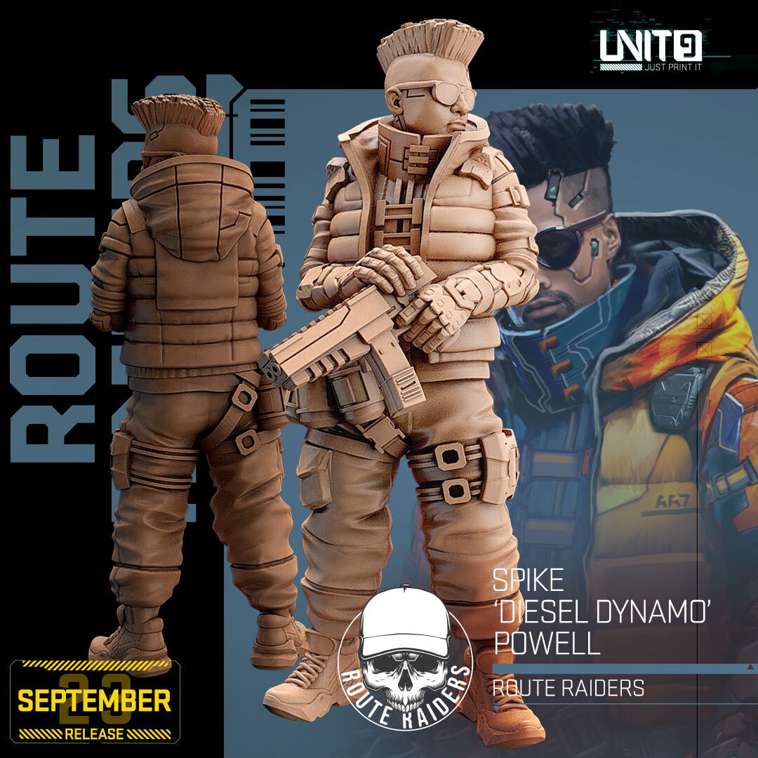 Route Raiders - Spike 'diesel Dynamo' Powell - V1 - Etsy