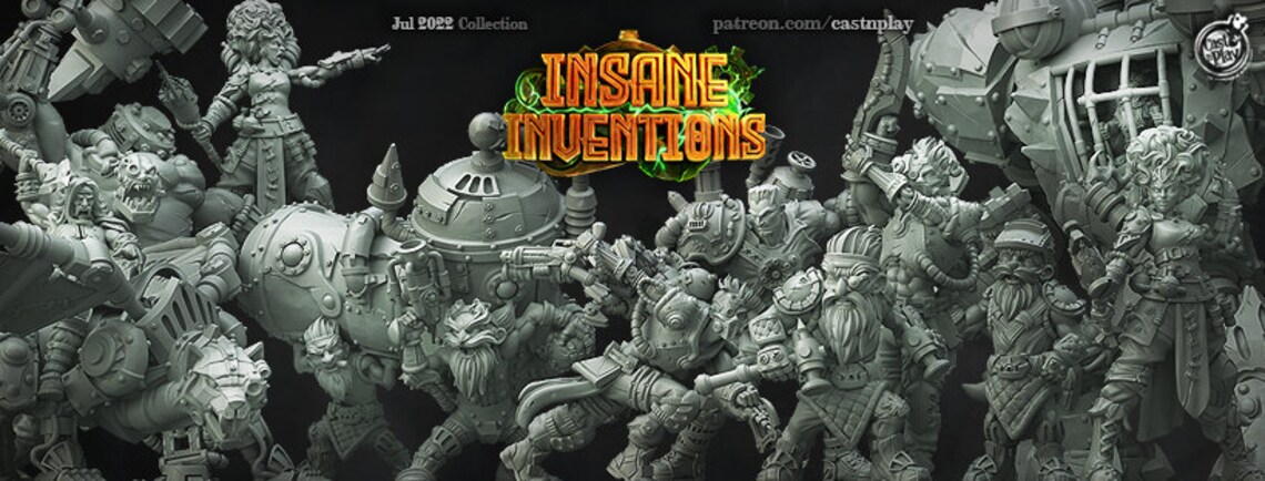 Gnomish Mech Operator and Mech Dnd Miniatures Fantasy - Etsy