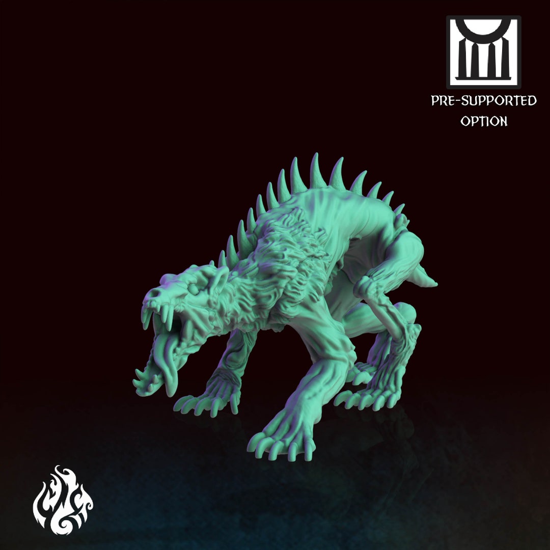Monstrosities Zombie Hound Dnd Miniatures Tabletop Gaming Miniature ...