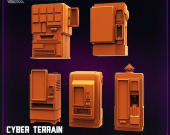 Cyber Terrain Arcade Set 2 Set of 5 - Etsy