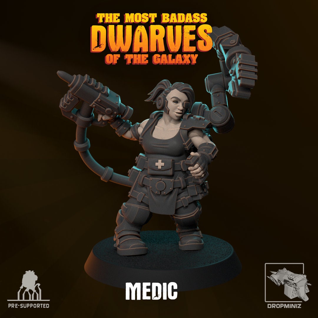 Bad Azz Dwarves of the Galaxy Medic Dnd Miniatures - Etsy