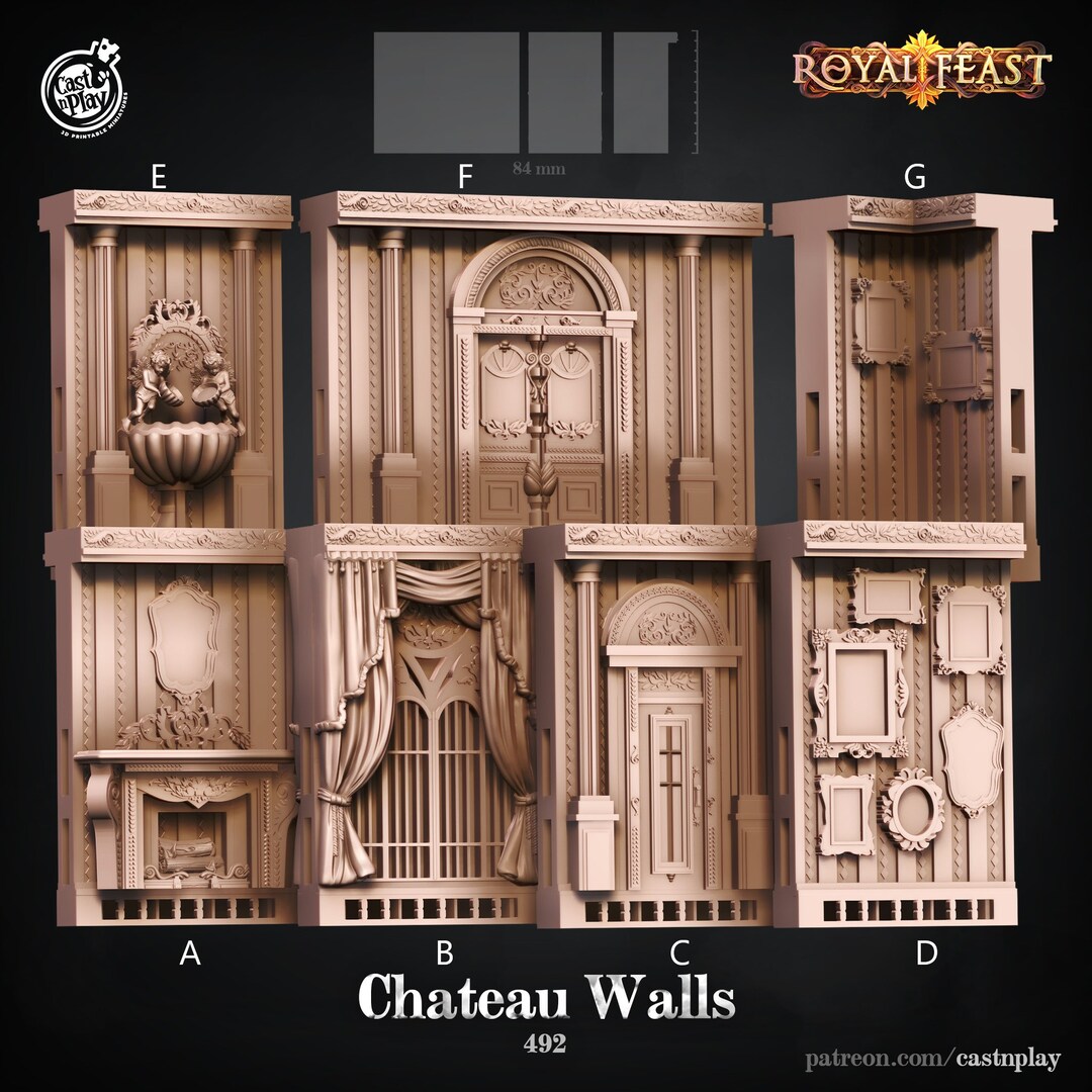 Chateau Walls | Dnd Miniatures | Fantasy | Rpg's | Tabletop Miniatures ...