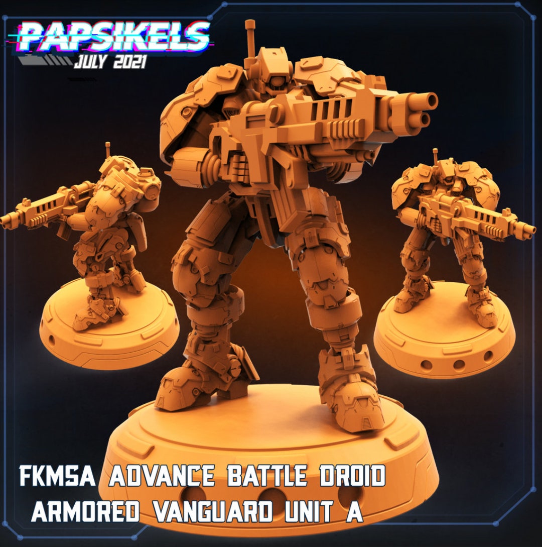 FKMSA Advance Battle Droid Armored Vanguard Unit A - Etsy