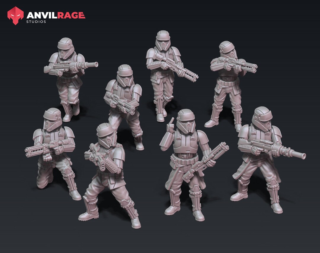 Gunline Troopers Modular Kit - Set of 8 | Anvilrage - Etsy