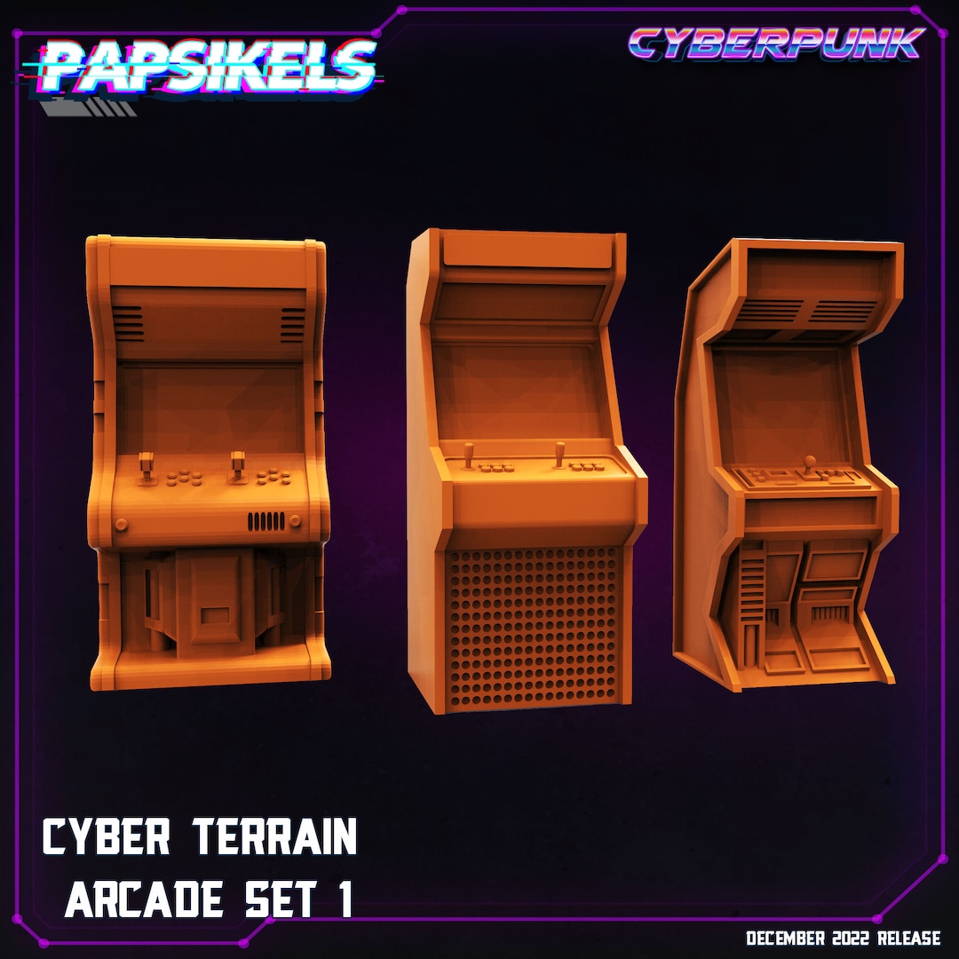 Cyber Terrain - Arcade Set 1 - Set of 3 - Etsy