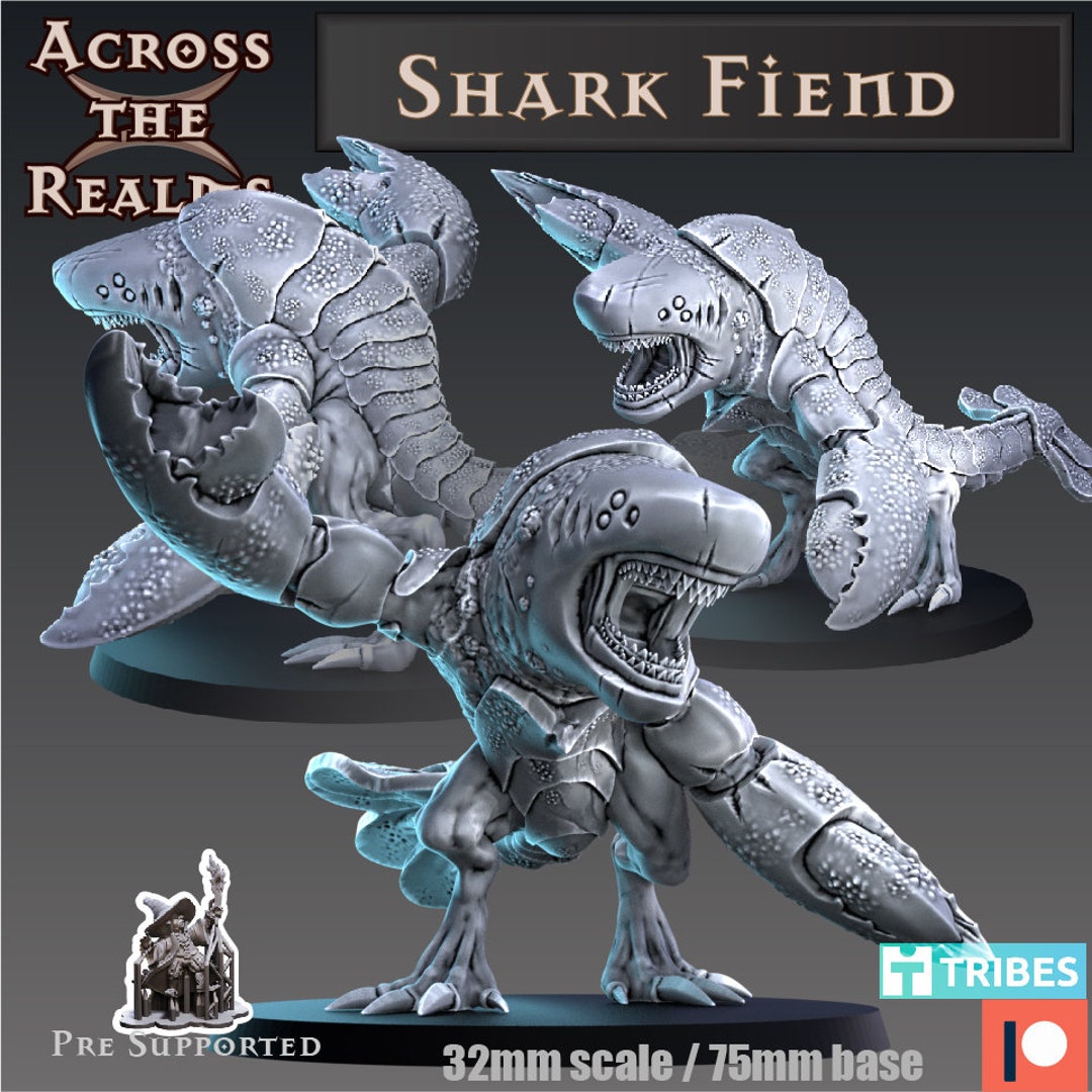 NPC - Eldritch's Horror - Shark Fiend | Dnd Miniatures | Tabletop ...