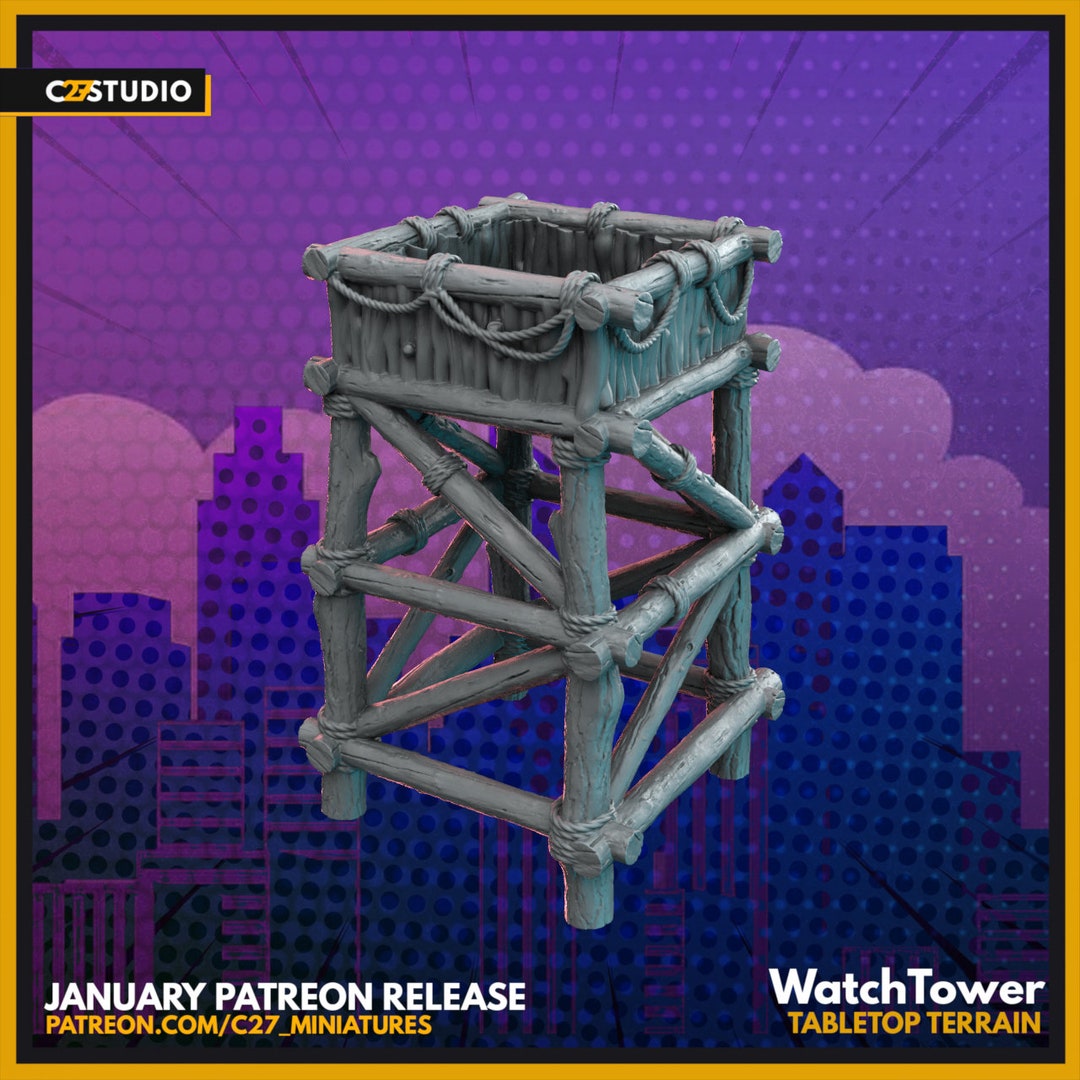 Watchtower | Dnd Miniatures | Tabletop Miniature | Props | Terrain ...