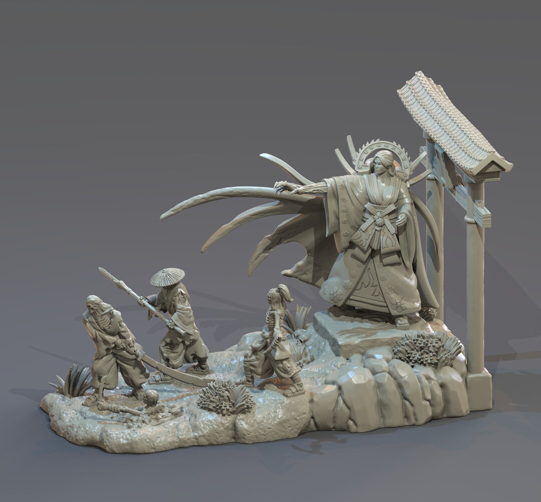 Izanami | Dnd Miniatures | Tabletop Miniature | Clay Cyanide - Etsy