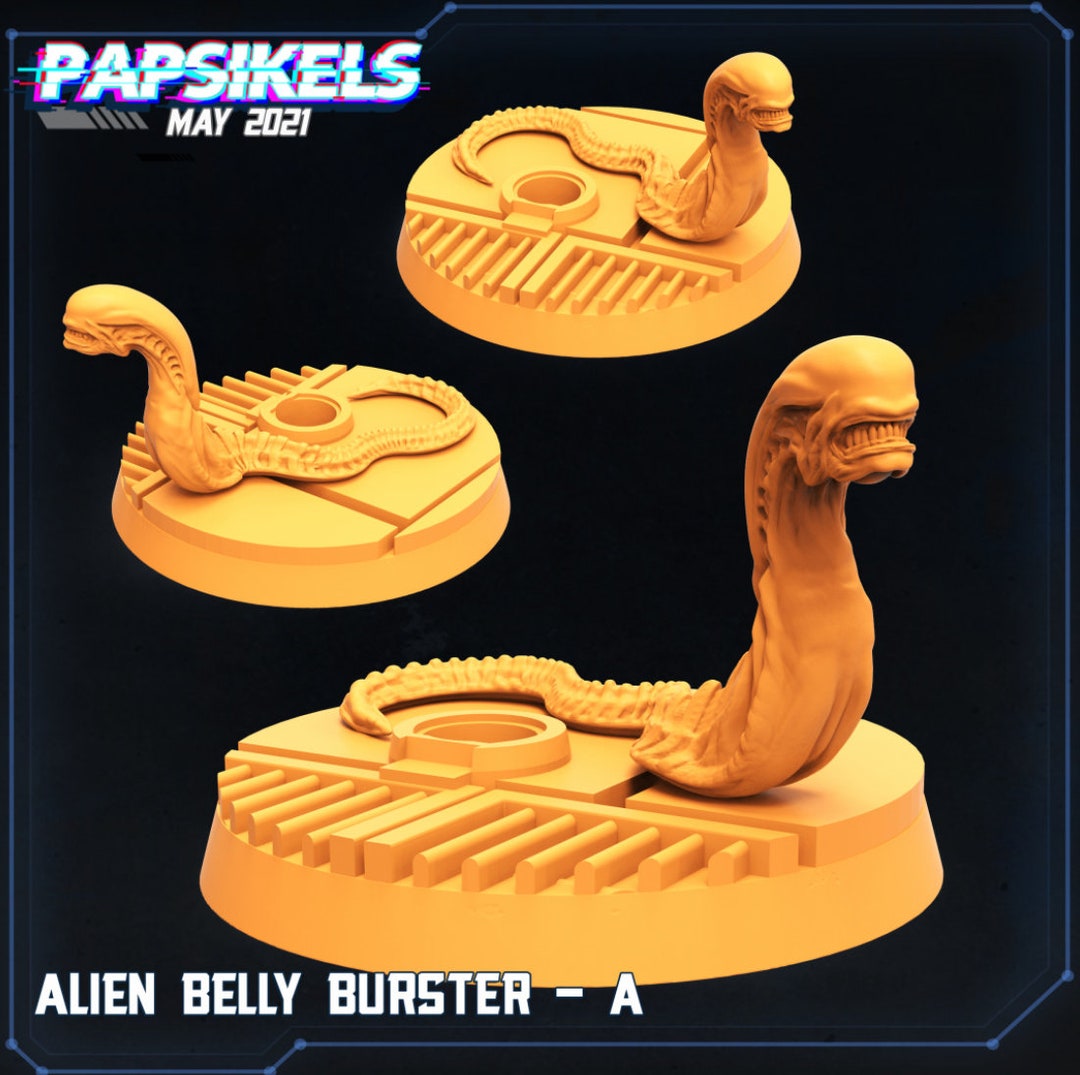 Alien Belly Burster - Set of 4 - Etsy