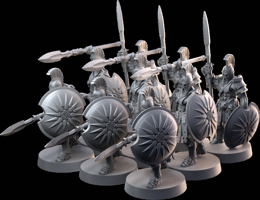 Hoplites Soldiers | From Fantasy-war Games | Dnd Miniatures | 3d ...