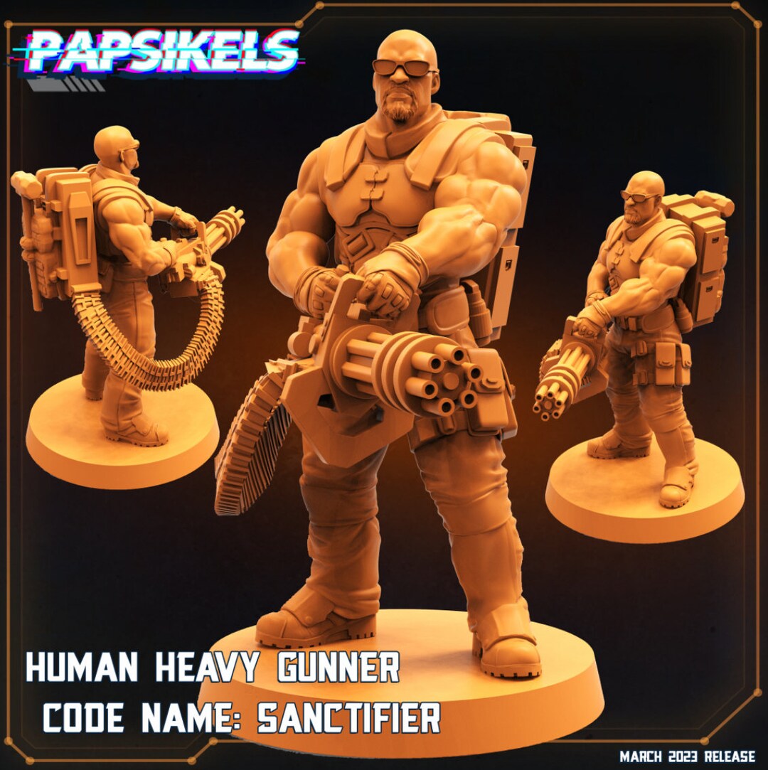 Human Heavy Gunner Code Name: Sanctifier - Etsy
