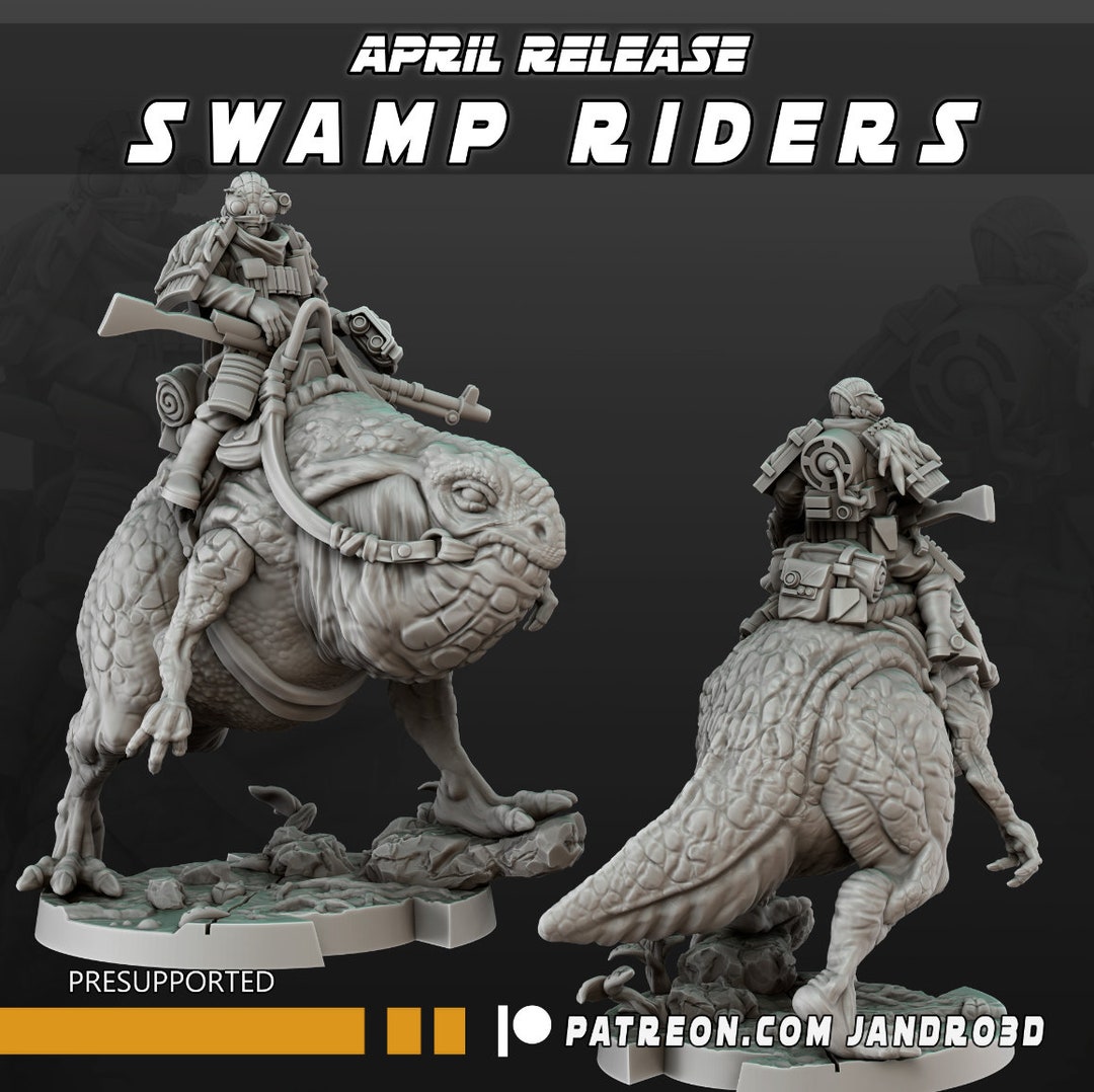 Swamp Rider 02 35mm SW Legions Dnd Miniatures - Etsy