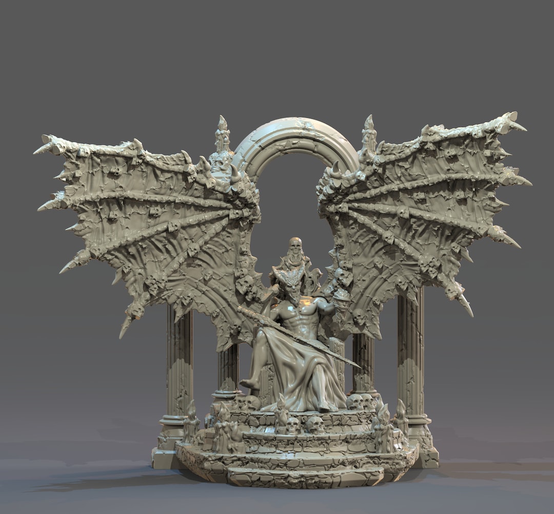 Lucifer | Dnd Miniatures | Tabletop Miniature | Clay Cyanide - Etsy