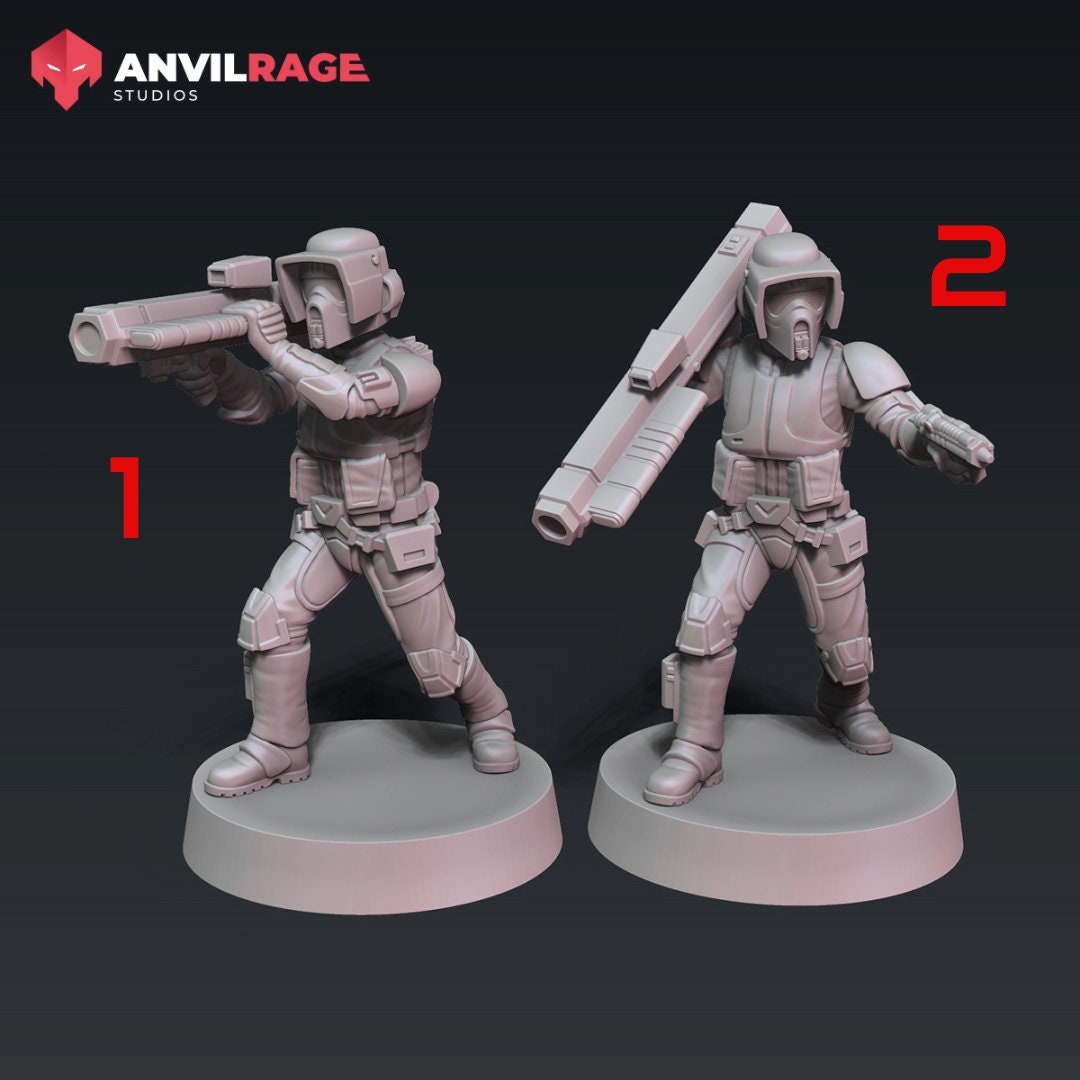 Remnant Scout Rocket Launcher | 35mm | SW Legions | Dnd Miniatures ...