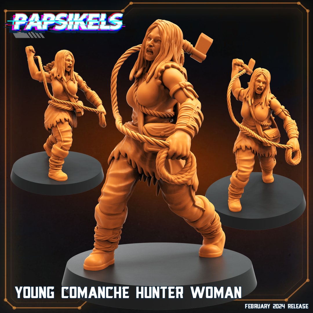 Young Comanche Hunter Woman - Etsy