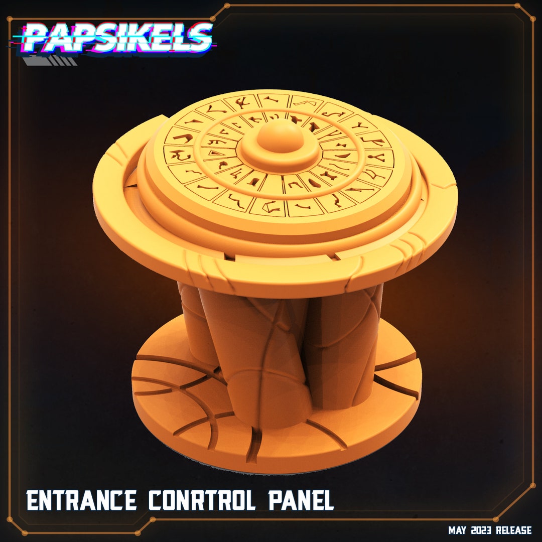 Entrance Control Panel | Dnd Miniatures | Tabletop Miniature | Props ...