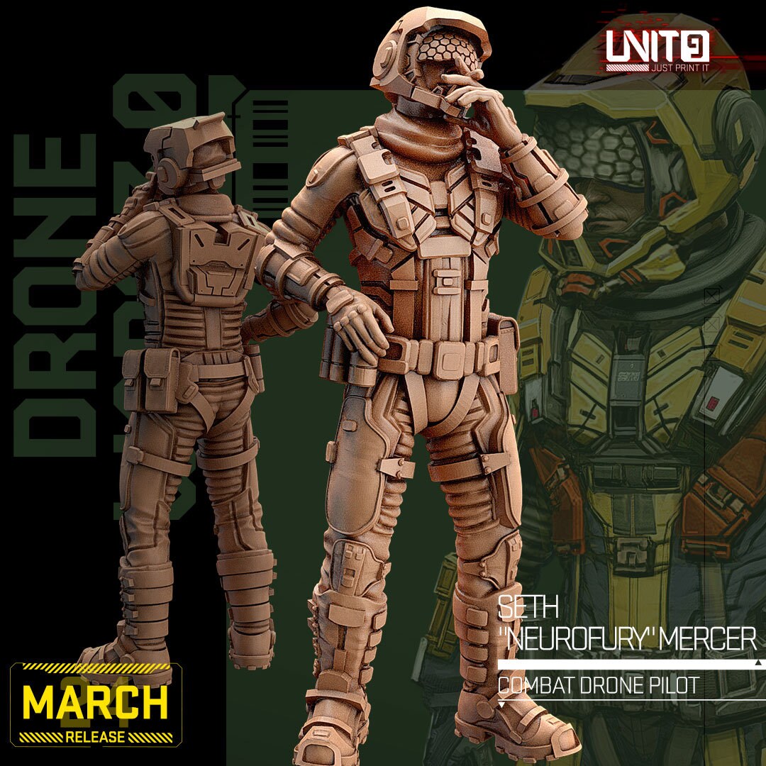 Combat Drone Pilot - Seth Mercer - 01 - Etsy