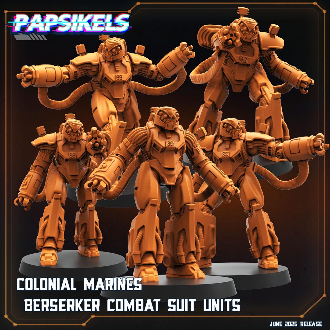 Colonial Marines Berserker Combat Suit Unit - Set of 5 - Etsy