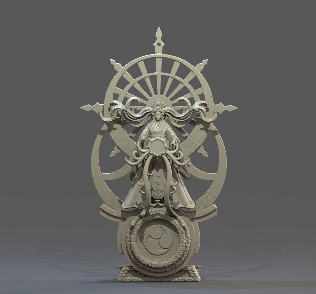 Amaterasu | Dnd Miniatures | Tabletop Miniature | Clay Cyanide - Etsy