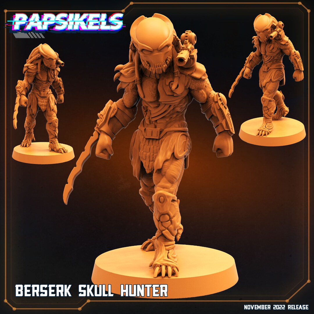 Berserk Skull Hunter Dnd Miniatures Tabletop Gaming Tabletop Miniature ...