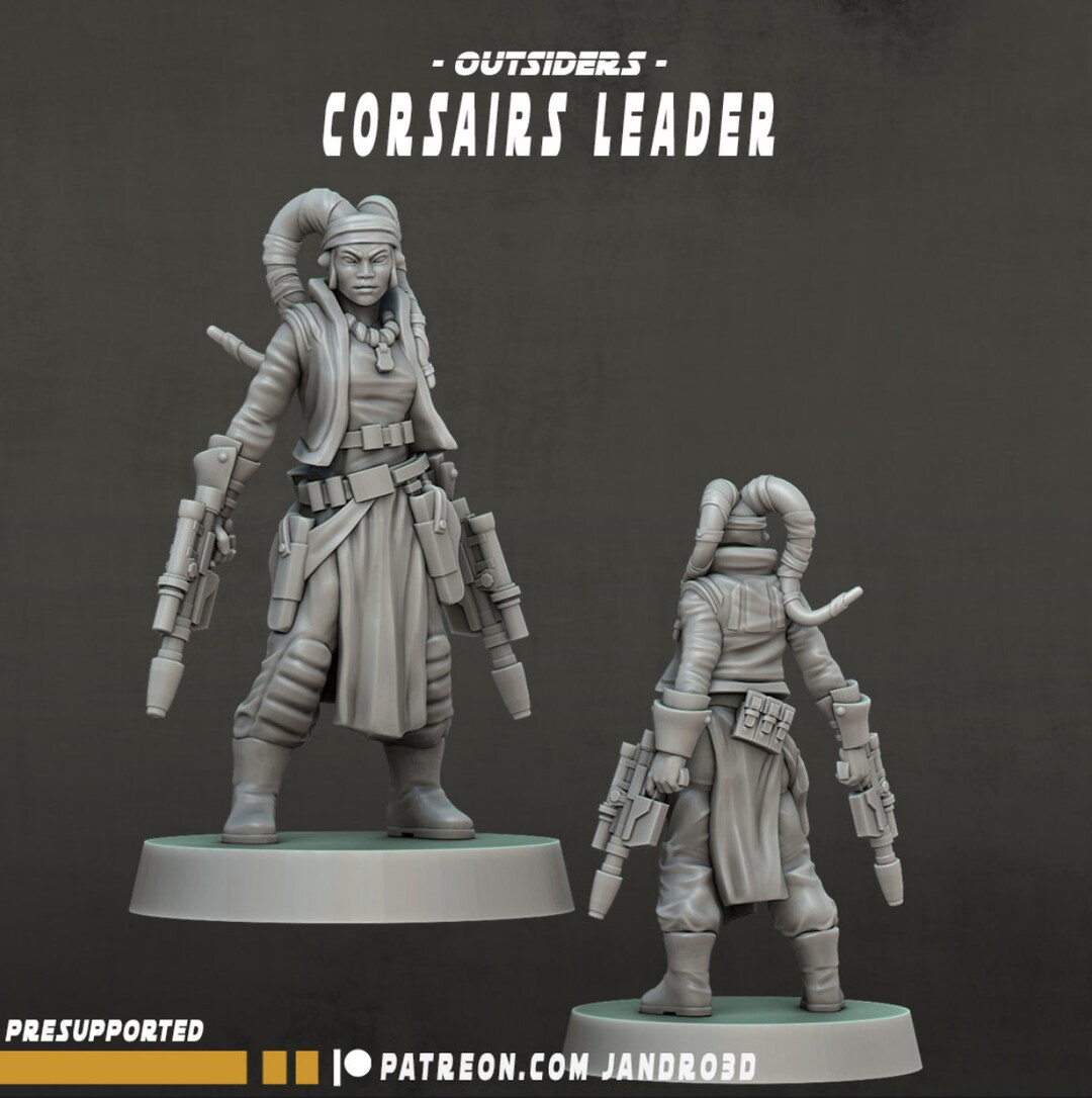 Outsiders - Corsairs Leader | 35mm | SW Legions | Sci-fi | SW ...