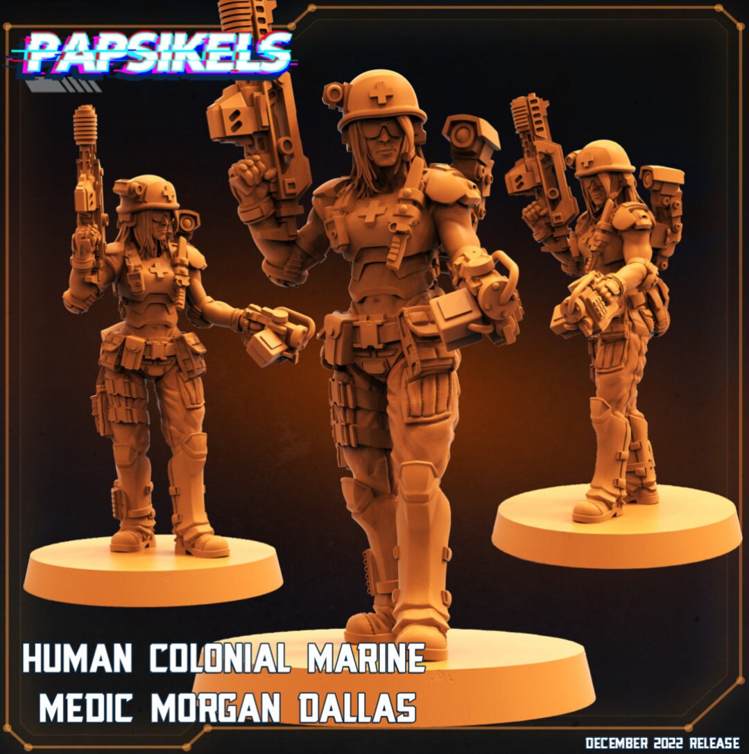 Human Colonial Marine Medic - Morgan Dallas - Etsy
