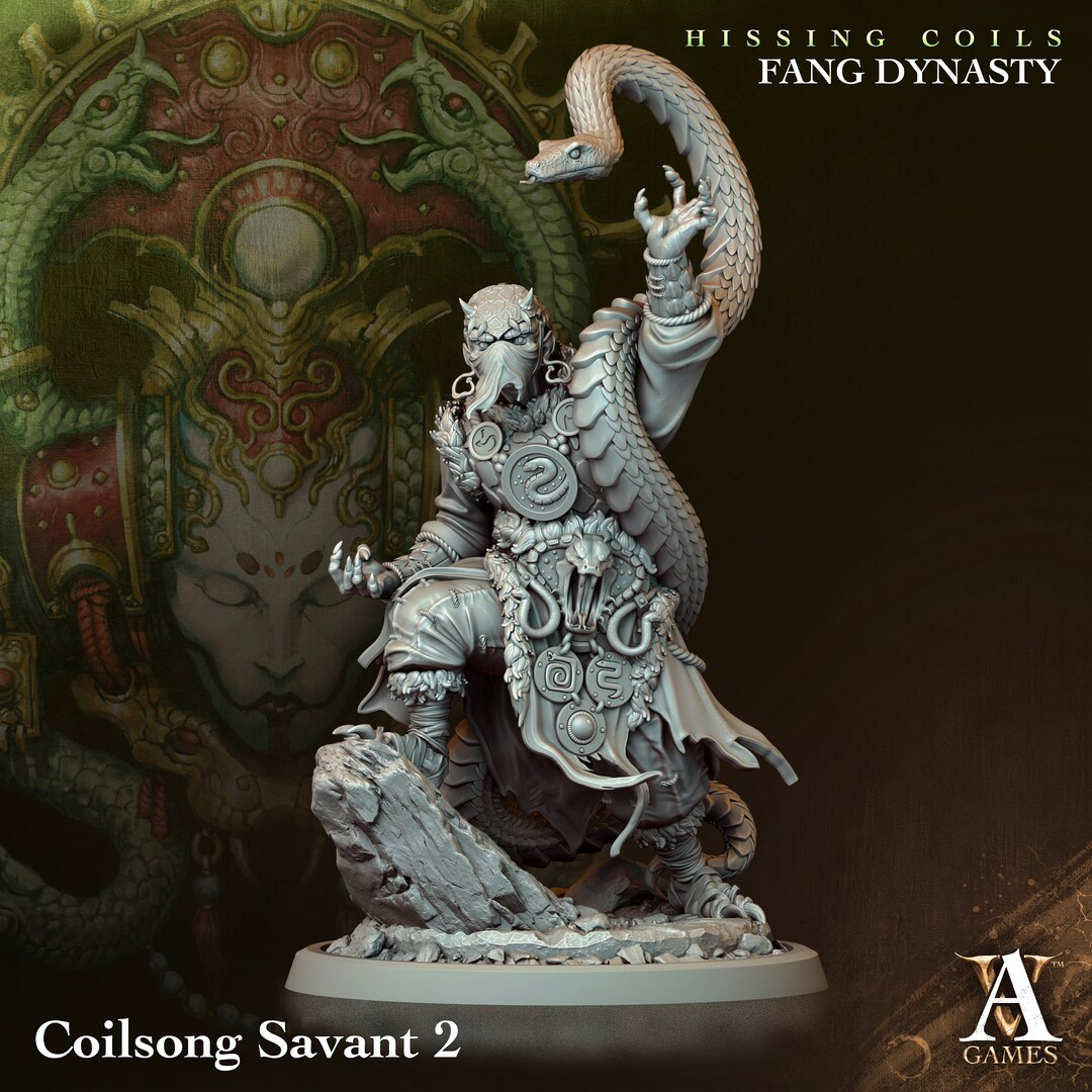 Coilsong Savant V2 Dnd Miniatures Tabletop Gaming - Etsy