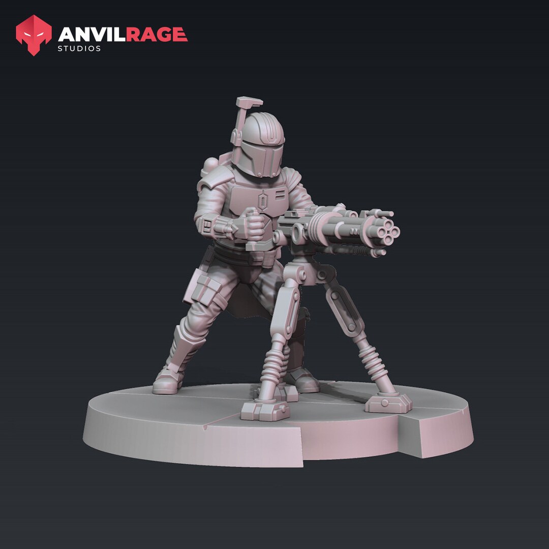 Old Way Mercenary Medium Blaster | Anvilrage | 35mm | SW Legions | Dnd ...