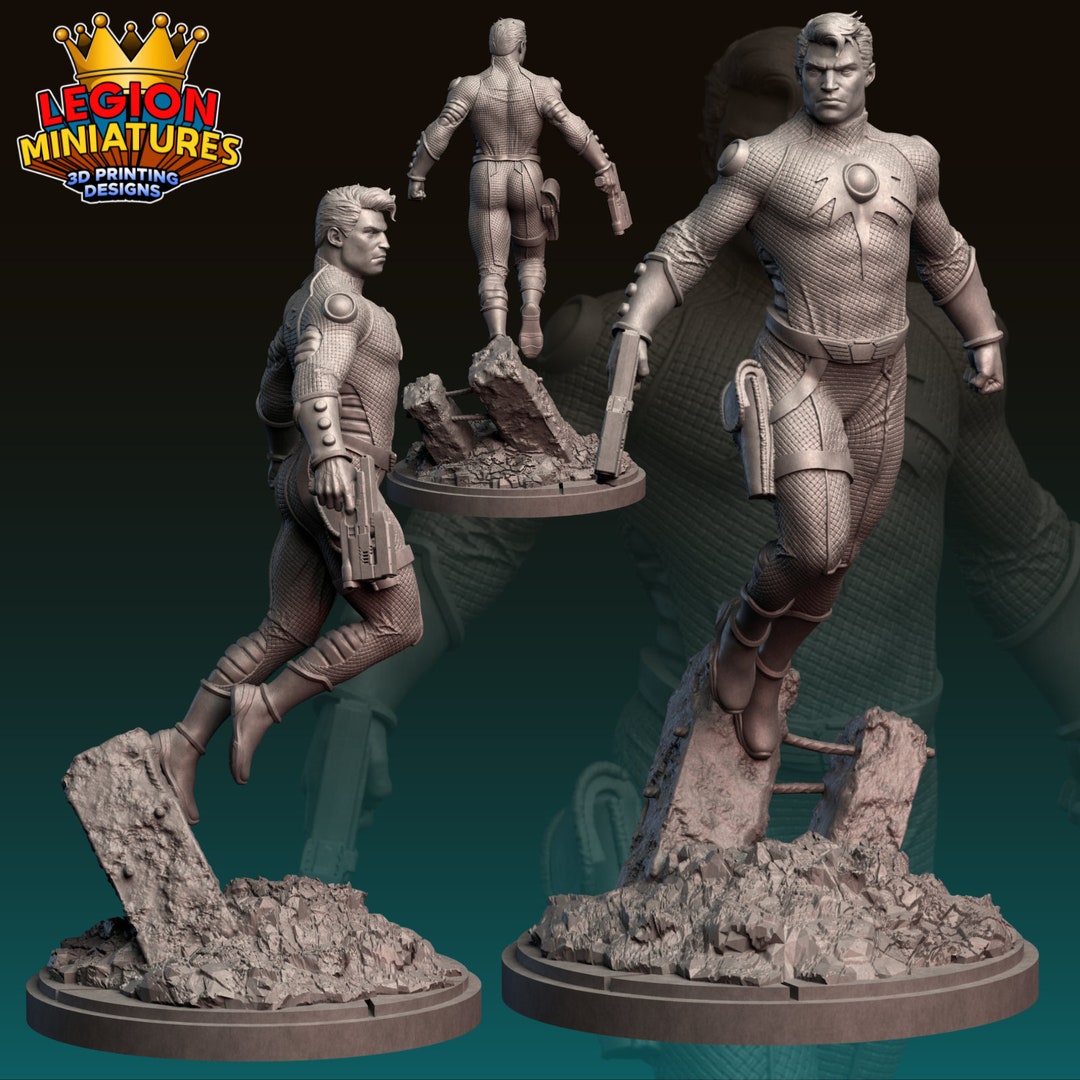 Captain Comet | 40mm Crisis Protocol | Superhero - Etsy