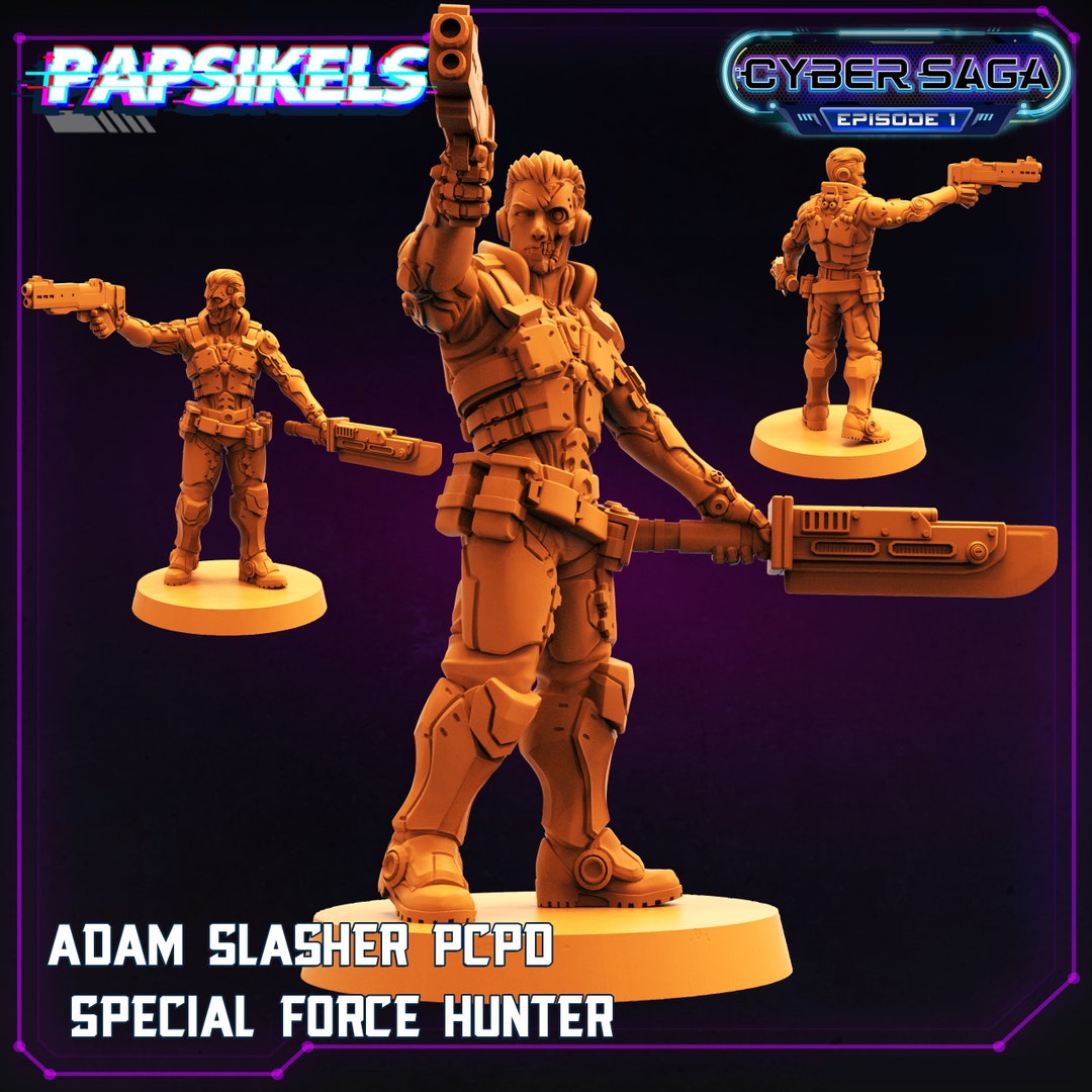 Cyber-saga - Adam Slasher PCPD Special Force Hunter - Etsy