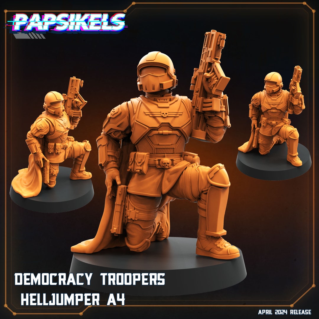 Democracy Troopers Helljumper - A4 - Etsy