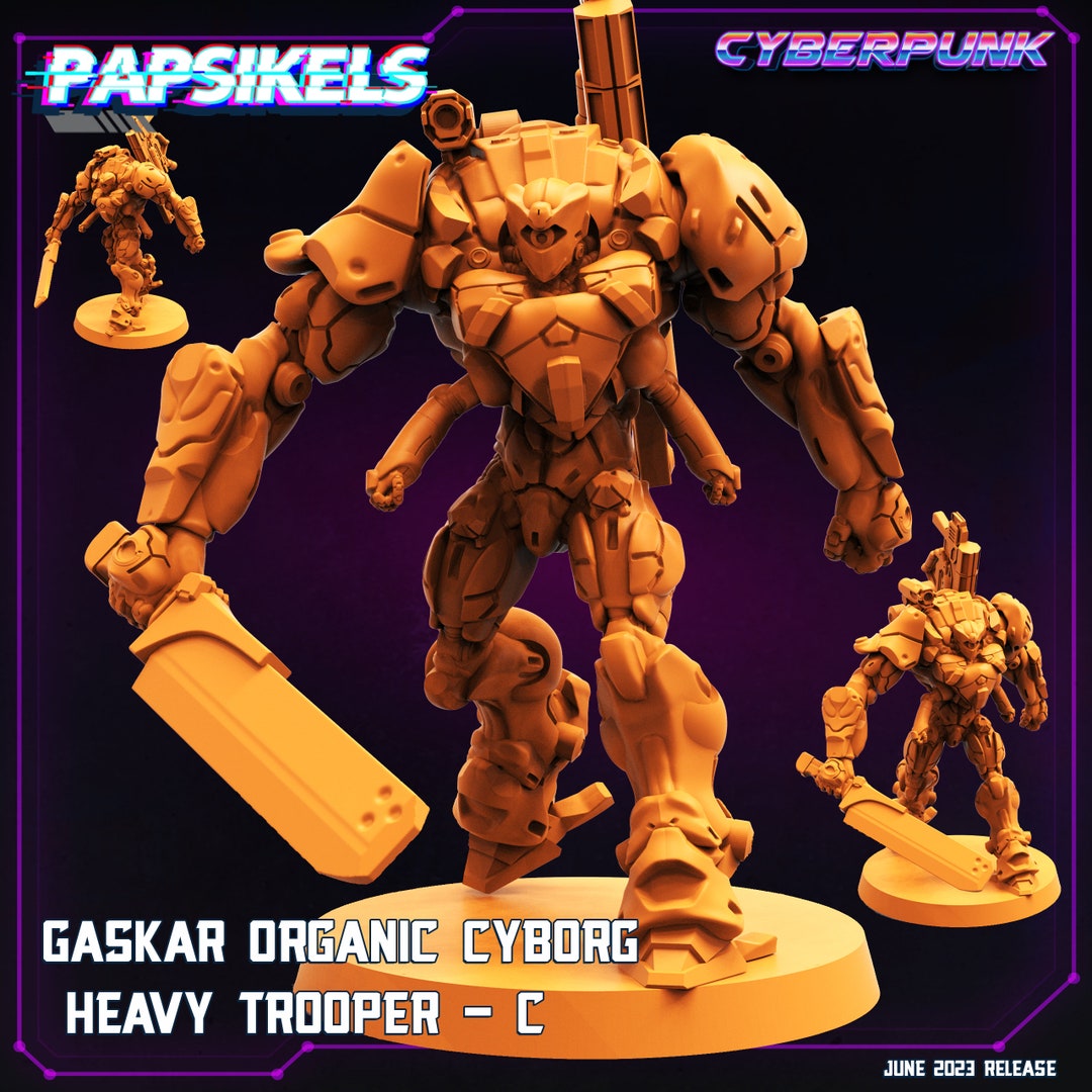 Gaskar Organic Cyborg Heavy Trooper - C - Etsy