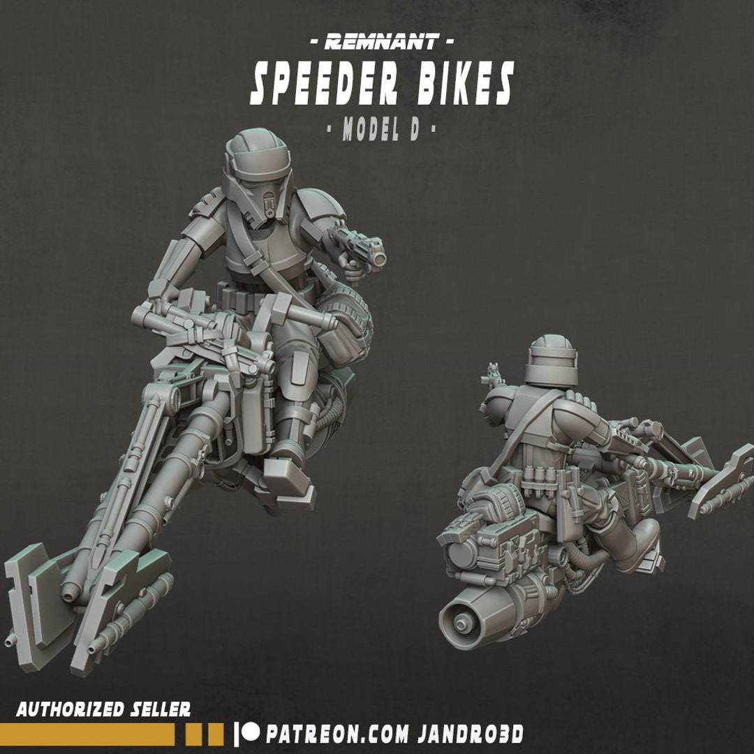 Remnant Speeder Bikes D 35mm SW Legions Dnd Miniatures Tabletop Gaming ...