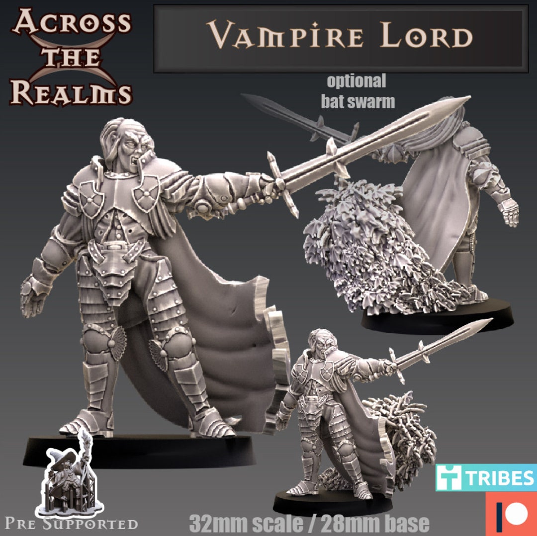 Vampire Lord With Bat Swarm - Etsy
