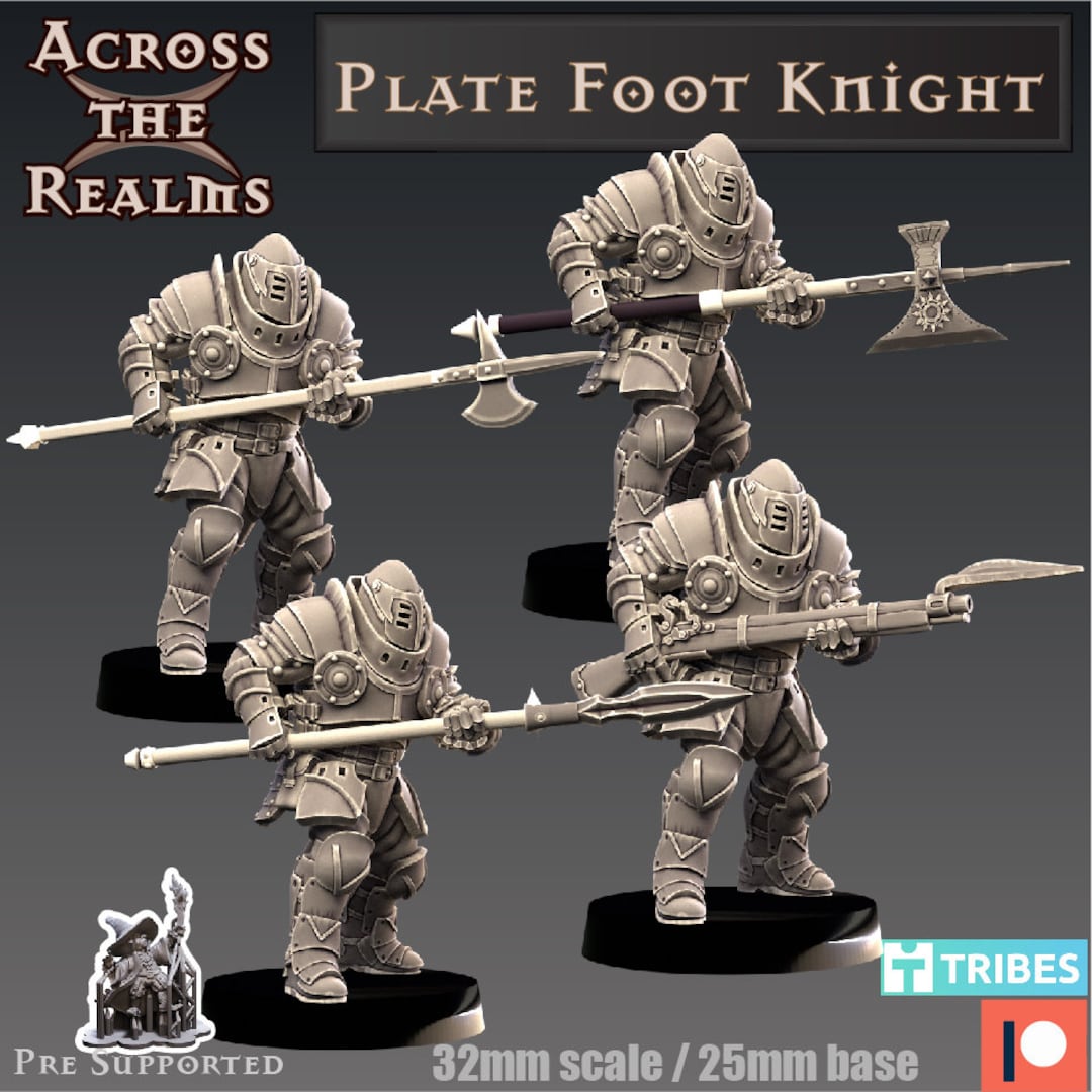Plate Foot Knight Front Lines Dnd Miniatures Tabletop Gaming Tabletop ...