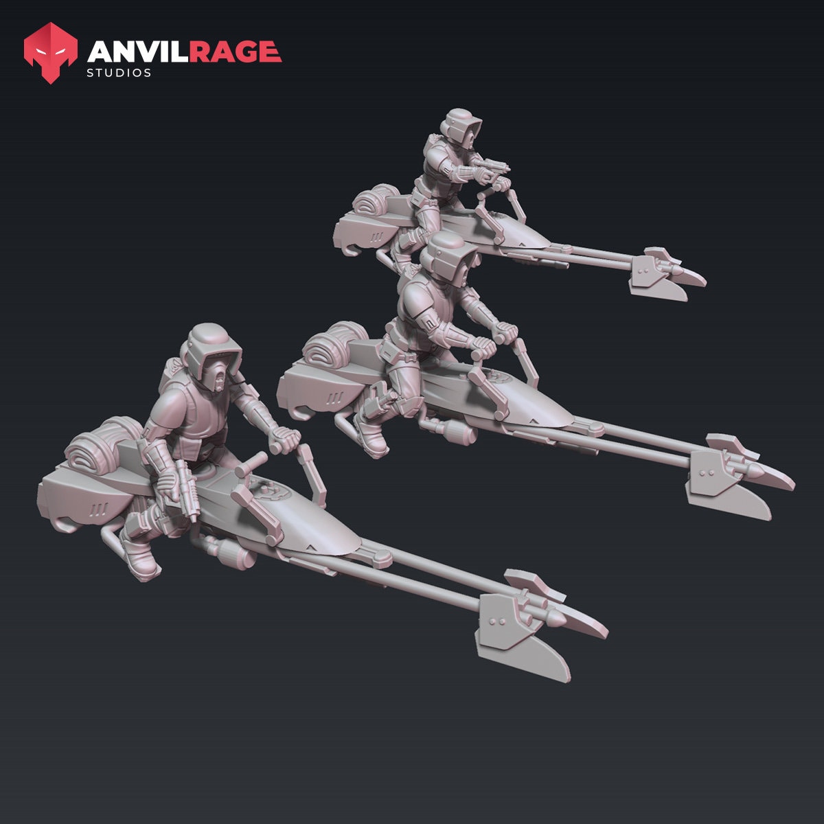 Scout Bikes With Trooper 3 Pack Set 2 Anvilrage 35mm SW Legions Dnd ...