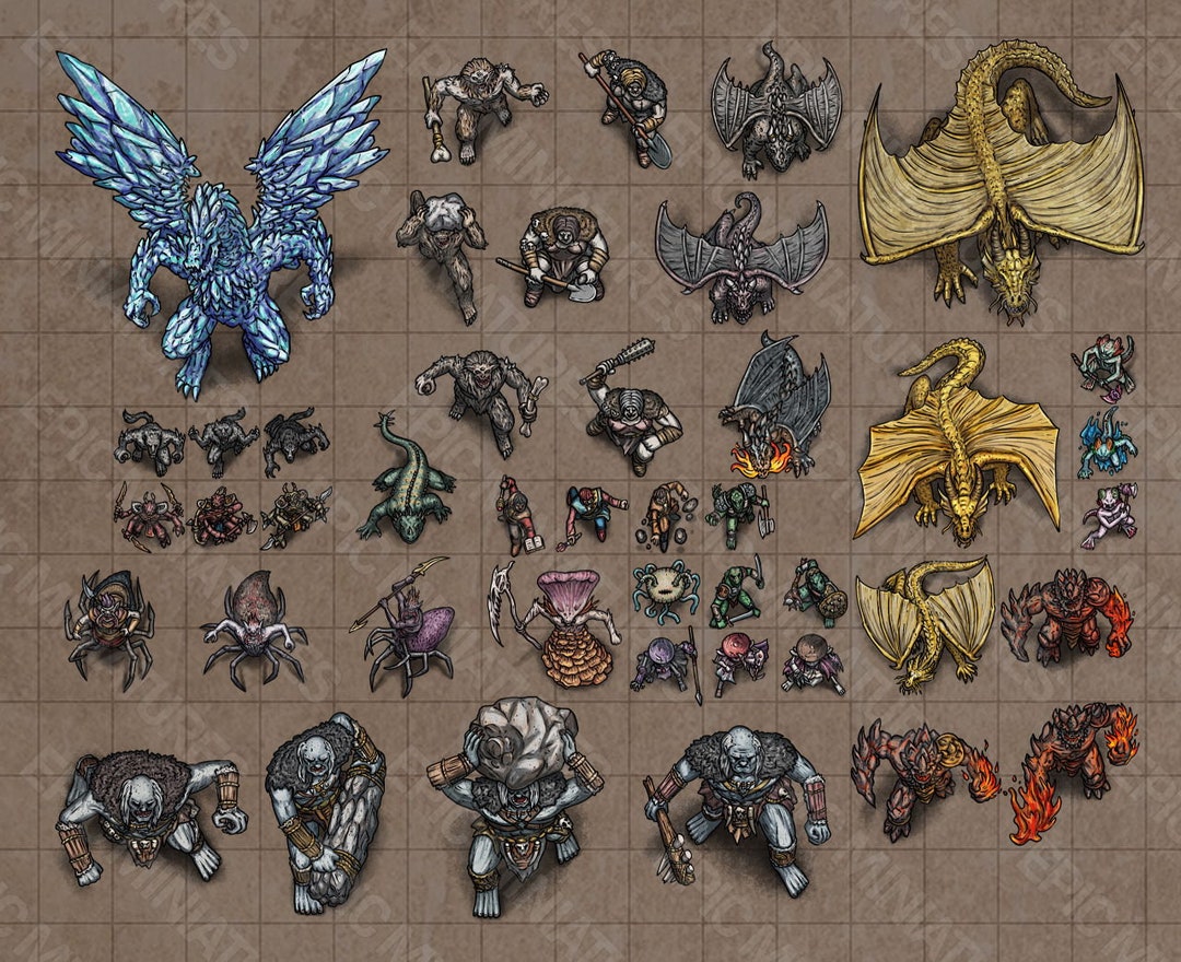 VTT Tokens Caves of Despair Digital PNG Download - Etsy
