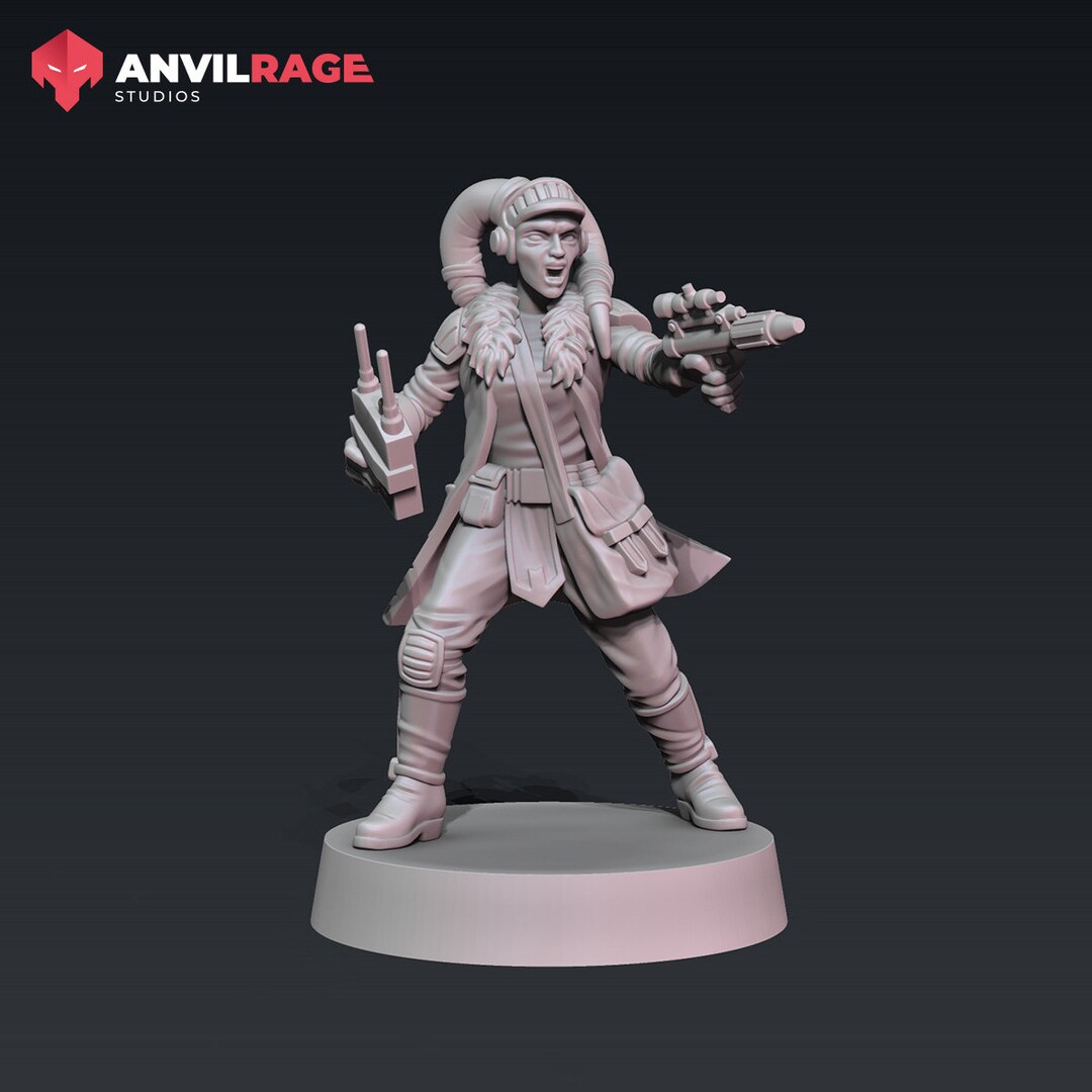 Freedom Fighters - Female Commander | 35mm | SW Legions | Dnd ...