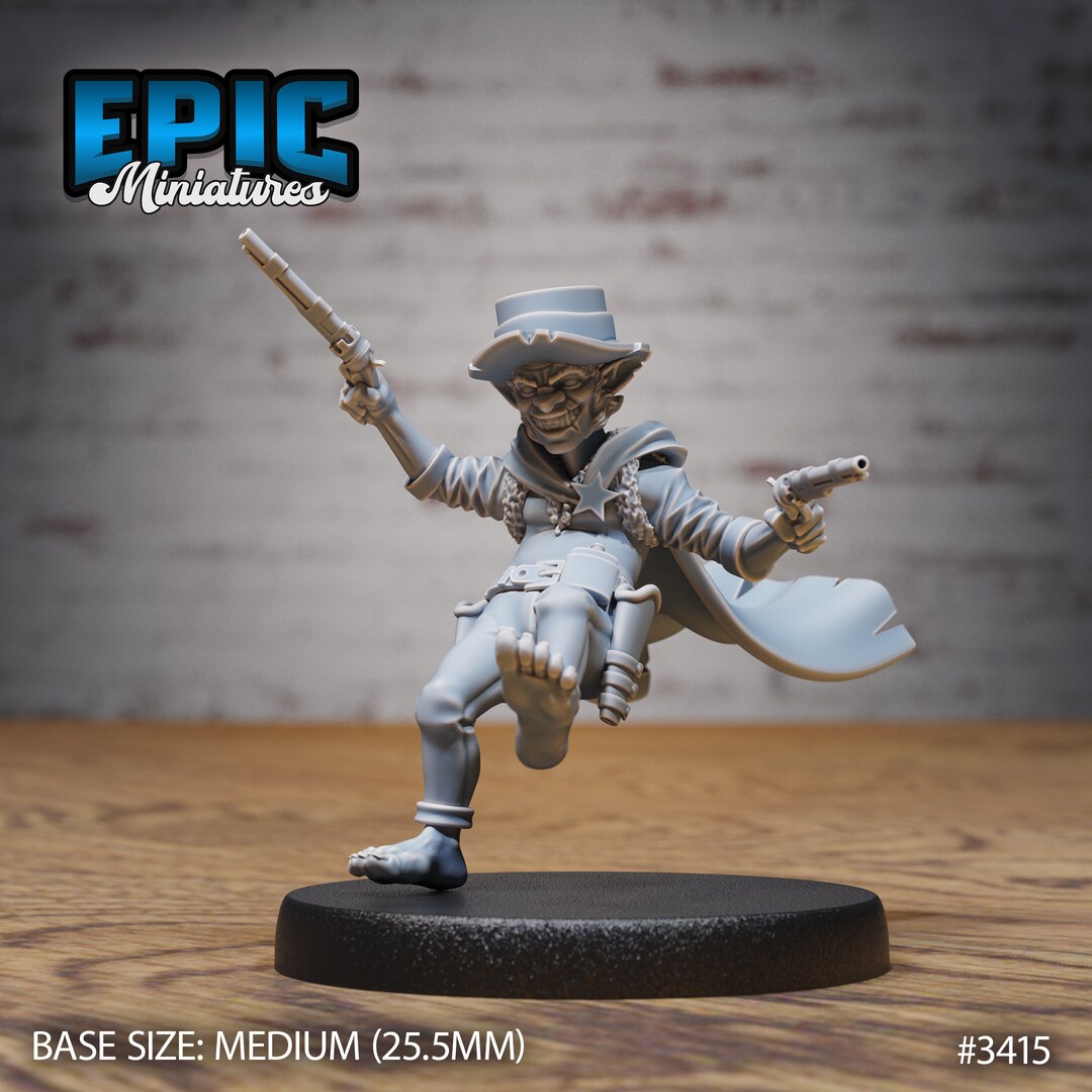 Wild West Goblin Sheriff Jumping Dnd Miniatures Tabletop Gaming ...
