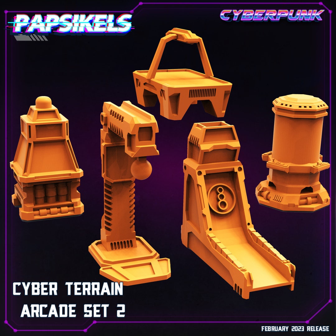 Cyber Terrain - Arcade Set 2 - Set of 5 - Etsy