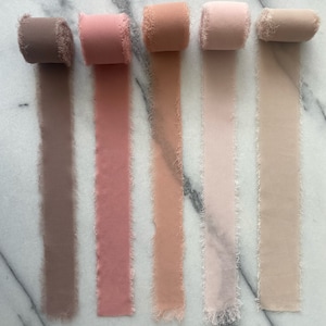 Deckled Edge Place Cards With Ribbon, Hand Torn Edges, Hand Torn Place ...