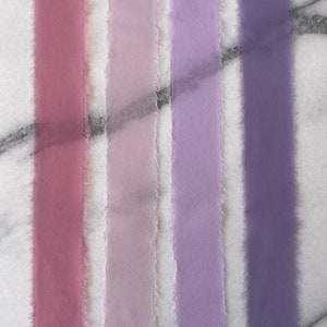 Hand Torn Place Cards and Chiffon Ribbon, Hand Torn Edges, Personalized ...