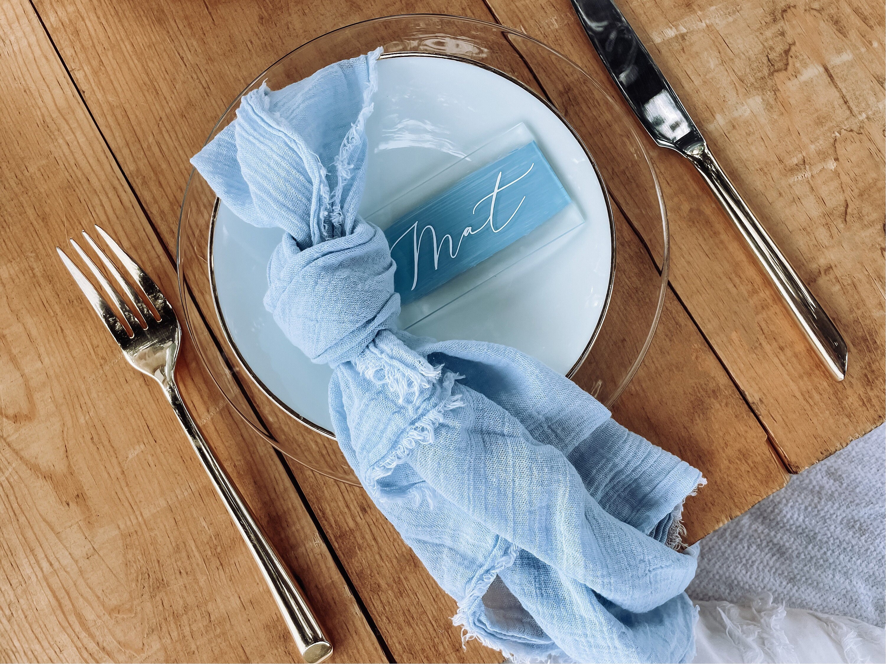 Personalized Event Place Cards, Custom Clear Name Cards, Acrylic Place ...