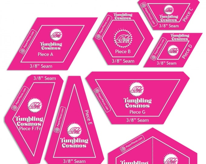 Tumbling Cosmos Acrylic Fabric Cutting Template Set - Etsy