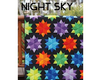 Night Sky Quilt by Jaybird Quilts*night Sky Quilt*star Quilt Pattern ...
