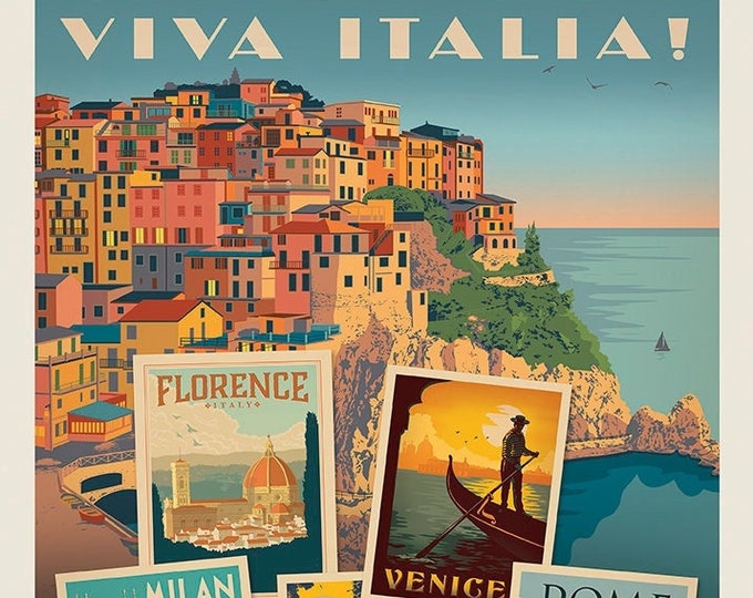 Destinations 4 | Viva Italia Poster Panel (digitally Printed) - Etsy
