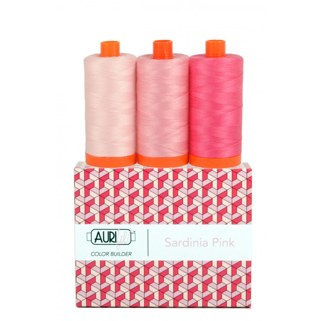 Aurifil Color Builder 3 Piece Set | Sardinia Pink - Etsy