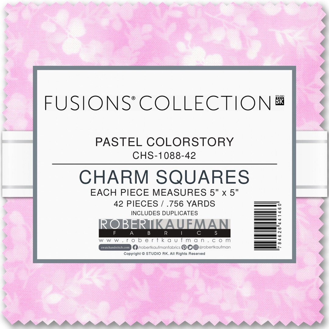Fusions Collection Pastel Colorstory 5 Squares - Etsy