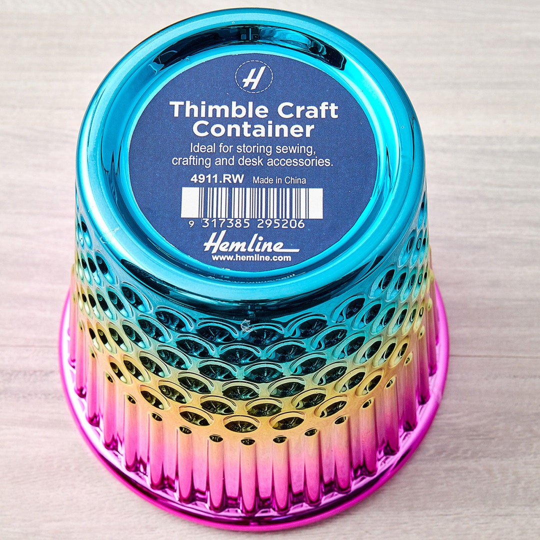 Plastic Rainbow Thimble Craft Container - Etsy